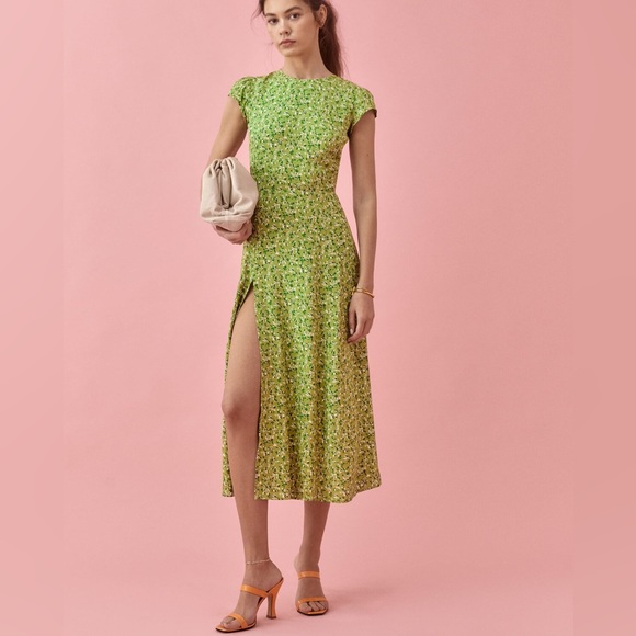 Reformation | Dresses | Nwt Reformation Gavin Midi Dress Samantha Green ...